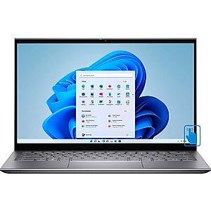Dell Inspiron 5410 Home & Business 2-in-1 Laptop (Intel i5-1135G7 4-Core, 8GB RAM, 256GB PCIe SSD, Intel Iris Xe, 14.0" 60Hz Touch Full HD (1920x1080), Fingerprint, WiFi, Win 11 Home) (Renewed)