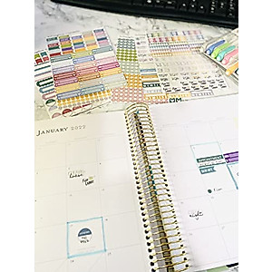 Productivity Sticker Bundle, 850+ stickers, adult calender stickers, variety sticker pack, journal and calendar, Accessories for planning, six sticker sheets per pack!