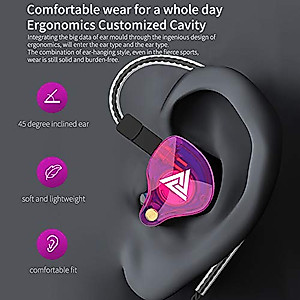 Docooler QKZ VK4 3.5mm Wired Headphones in-Ear Sports Headset Music Earphone in-line Control with Mic Detachable Replaced Cable