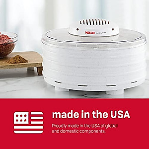 NESCO FD-37A Food Dehydrator, For Snacks, Fruit, Beef Jerky, Speckled White