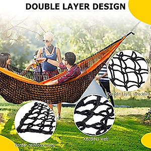 YUCHENGTECH Climbing Cargo Net 9.8' x 9.8' Kids Playground Net Double Layers Heavy Duty Backyard Net Bridge for Tree House Tree Fort Back Yard (9.8' X 9.8')