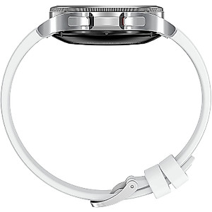 SAMSUNG Galaxy Watch 4 Classic 42mm Smartwatch with ECG Monitor Tracker for Health, Fitness, Running, Sleep Cycles, GPS Fall Detection, Bluetooth, US Version, Silver