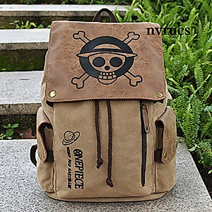 KITAT Anime Backpack One Piece Student School Book Bag Travel Teens Laptop Bagpacks