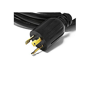 Ceptics 25-Ft 30-Amp Generator Distribution Power Cord L14-30 to 4x 5-15/20R | UL Listed | 4-prong locking plug | 30A to 20A, 125/250V