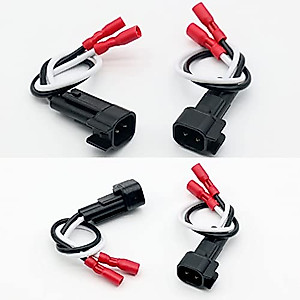 72-5600 Speaker Adapter Harness is Suitable for Ford, Chevrolet, GMC, Mazda Lincoln, car Front and Rear Door Audio Harnesses (4 Pieces)