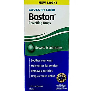 Bausch & Lomb Boston Rewetting Drops 10 mL (Pack of 2)