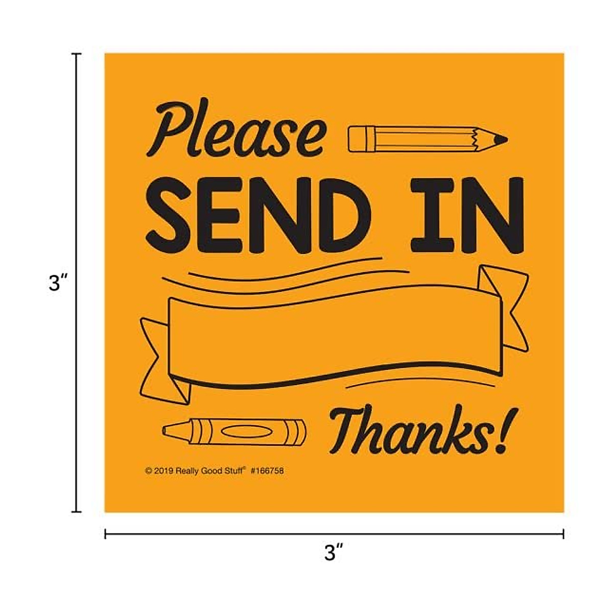 Really Good Stuff School-to-Home Sticky Note Reminders 6 Pack 600 Pages