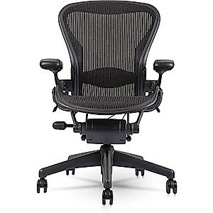 Classic Herman Miller Aeron Chair Size B Renewed by Chairorama, Aluminum