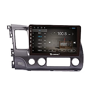 KUNFINE Android Radio CarPlay &Android Auto Autoradio Car Navigation Stereo Multimedia Player GPS Touchscreen RDS DSP BT WiFi Headunit Replacement for Honda Civic 2004-2011, if Applicable