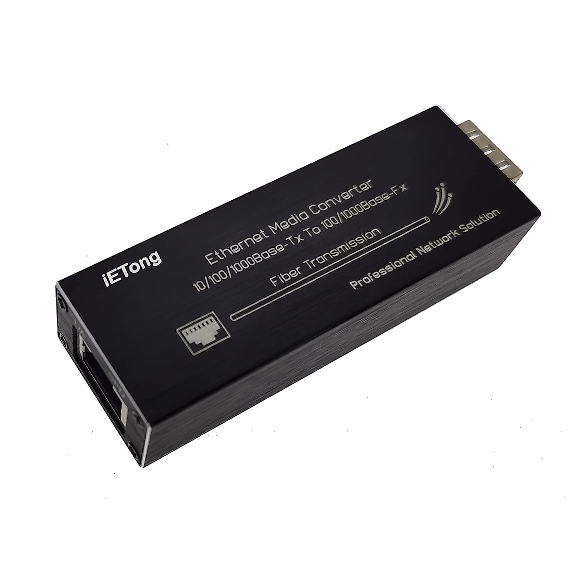 Gigabit Fiber Media Converter SFP to RJ45,10/100/1000Base-Tx to 1000Base-SX(Multimode SFP SX Transceiver Included) up to 550m