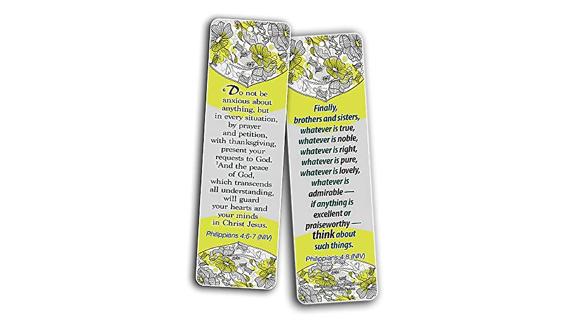 Floral Memory Verse Bookmarks 30-Pack - Inspirational Bible Gift