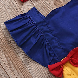 BSongo Newborn Baby Girls Romper Snow White Cosplay Infant Tops and Shorts Summer Clothes (Romper Style #2, 0-6 M)