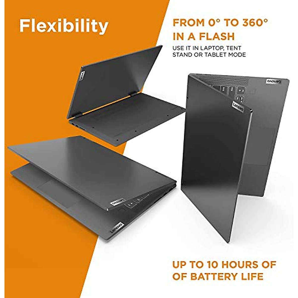 Lenovo 2022 IdeaPad Flex5 14" FHD IPS Touchscreen 2-in-1 Laptop AMD 6-Core Ryzen 5 4500U 16GB DDR4 512GB SSD Radeon Graphics HDMI USB-C WiFi AX Backlit KB Fingerprit Windows 11 Pro w/ RE USB and Pen