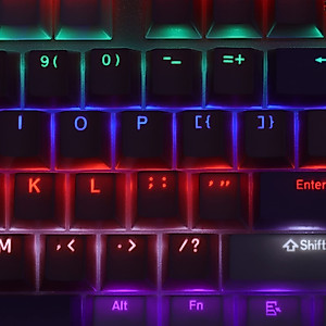 Huleo Mechanical Gaming Keyboard, 26 Backlight Modes 104key Mechanical Keyboard for PC Blue Switch