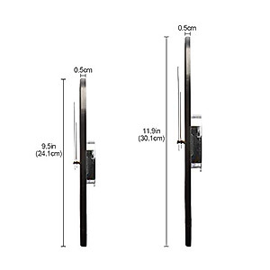 ALAZA Ethnic Folk Art Indian Elephant Acrylic Painted Silent Non-Ticking Round Wall Clock, 9.5 Inch Battery Operated Quiet Desk Clock Home Art Bedroom Living Dorm Room Office School Decor