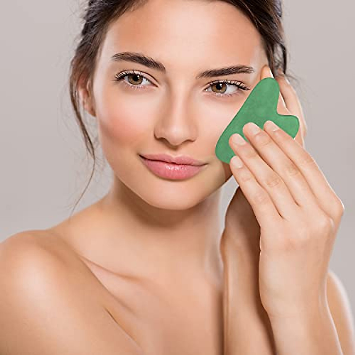 Jade Gua Sha Tool - Safe, Giftable, Authentic & Travel Friendly w/Instructions