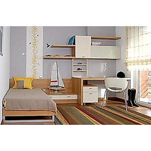 Mohawk Home Mayan Sunset Stripe 7' 6" x 10' Area Rug - Tan - Perfect for Living Room, Dining Room, Office