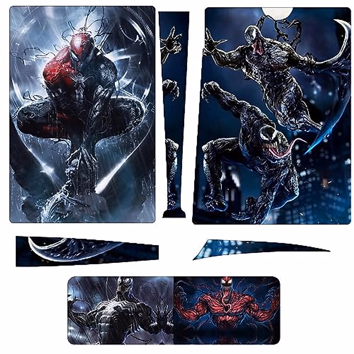 Vinyl Skins for PS5 Disc Version Console and Controller Decal Cover Skins Wraps Compatible with Playstation 5 Disc Version I Style