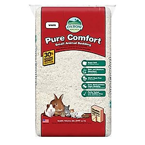 Oxbow Pure Comfort Small Animal Bedding - Odor & Moisture Absorbent, Dust-Free Bedding for Small Animals, White, 36 Liter Bag