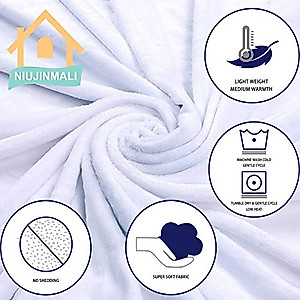 Funny Cute Yellow Cartoon Ducks Super Soft Fleece Flannel Big Blankets，Lightweight Comfort Throw Bedspread Quilt Moving Cover for Picnic Couch Sofa Large 80"x60"（Queen） Adults