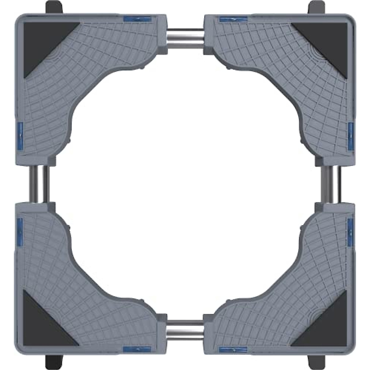 Lufia Furniture Dolly, Indoor Plant Stand, Mini Fridge Stand with 4 Locking Wheels, Adjustable Appliance Dolly Cart for Mini Fridge, Washing Machine, Refrigerator, Moving Cart, Roller Laundry Pedestal