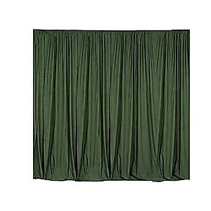 BalsaCircle 10 ft x 10 ft Willow Green Polyester Photography Backdrop Drapes Curtains Panels - Wedding Decorations Home Party Reception Supplies