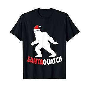 Christmas Santa Bigfoot Sasquatch T-Shirt