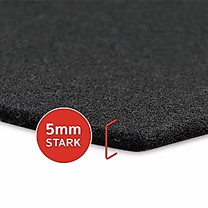 HIGH Temp Felt Plumbers PAD: Black, 12" X 12" X 1/8" Thick