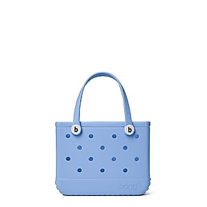 BOGG BAG Bitty Waterproof Washable Tip Proof Durable Open Tote Bag for the Beach Boat Pool Sports 11x8.5x4.5 - Lightweight Cute Tote Bag - Durable Rubber Bags For Women - Carolina On My Mind