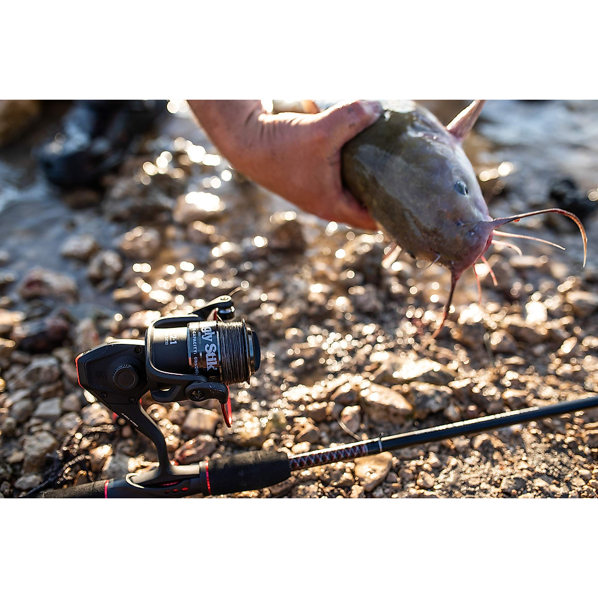 Ugly Stik Ugly Tuff Spinning Spinning Reel, Size 60, 5 Stainless Steel Ball Bearing System, Oil Felt Front Drag Drag, Max of 24lb | 10.8kg,Black