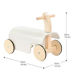 labebe Kids Ride On Toys for 1+ Year Old, Baby Balance Walker Car Toddler Wooden Ride-On Toy with Wheels, Children Push Walker Toy/Infant Riding Strollers for 12M+ Boys/Girls