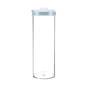 TJNMU Kitchen Storage Box Creative Storage jar Sealed Storage Noodles Kitchen Hanging Noodle Storage Box Round Pasta Storage Bucket Blue