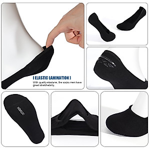 COTTGREEN No Show Socks Men,No Show Socks Womens Size 7-9-11,Anti-slid Invisible Socks For Men Moisture Wicking Cotton Socks|9 Packs Black
