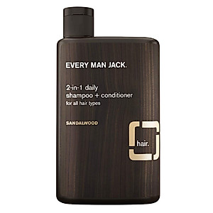 Every Man Jack Shampoo 2-In-1 Sandalwood 13.5 Ounce (Pack of 3)