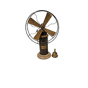 Time Fashion Antique Kerosene Oil Operated Steam Engine Fan Vintage Working Museum Fan