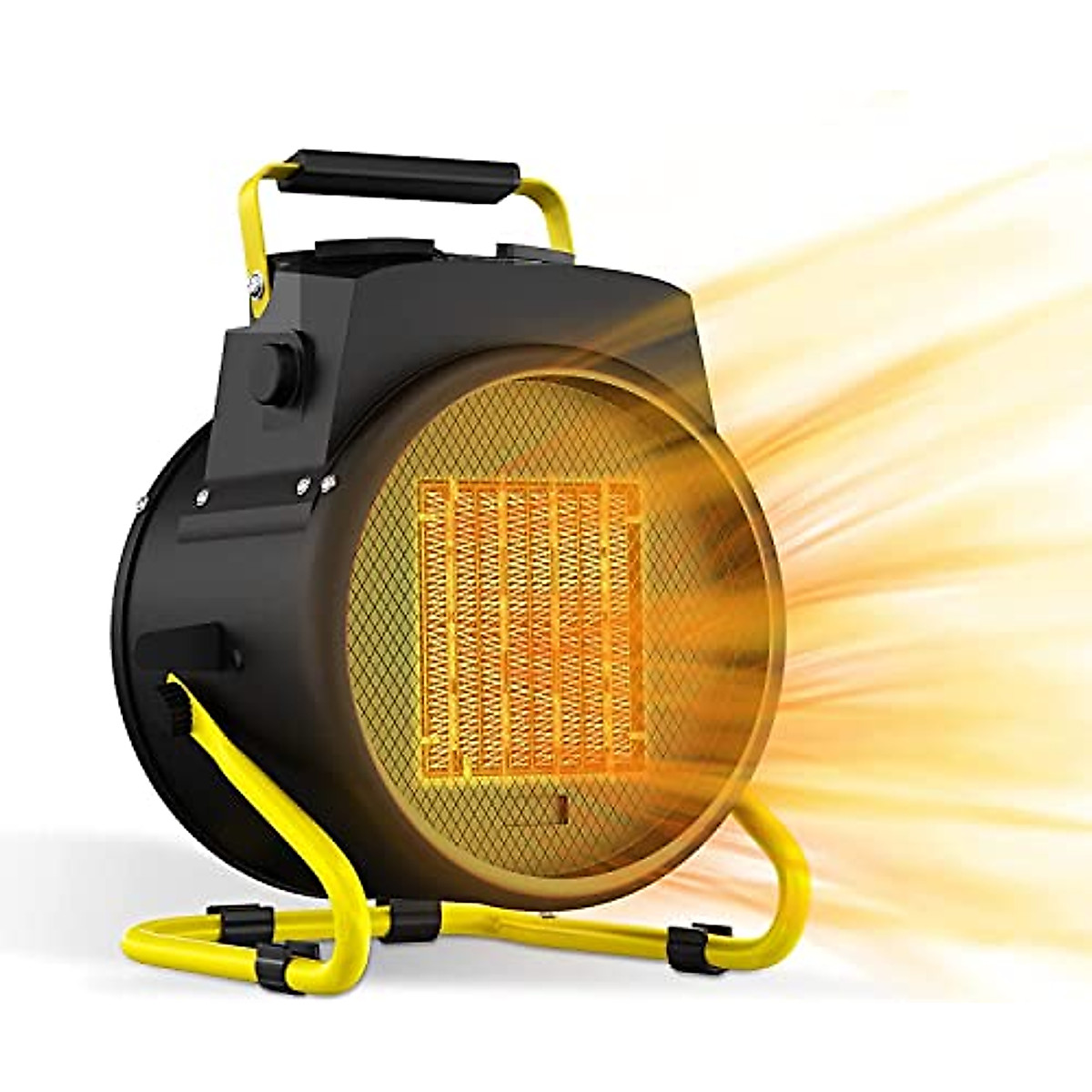 SEEYANG Portable Electric Heater, 1500W Outdoor Space Heater with 3 Modes, 3S PTC Fast Heat, Thermostat with Overheat Protection, Electric Space Heaters for Room, Patio, Garage, Greenhouse, Indoor Use