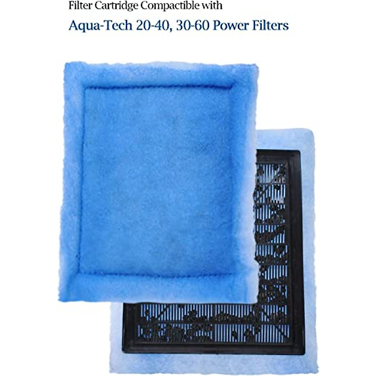 Gekufa Aquarium Filter Cartridges Compatible with Aqua-Tech 30-60/20-40 Filters,Replacement for EZ-Change #3 (8pcs)