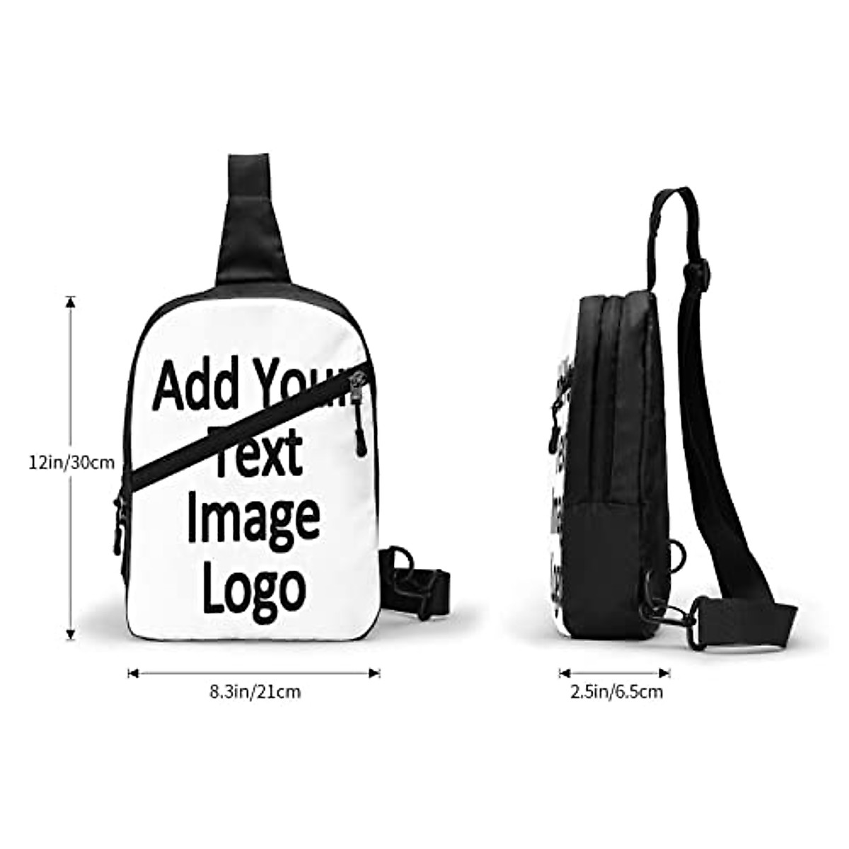 Custom Sling Bag Crossbody Bags Chest Bag For Men Women Design Your Own Personalized Shoulder Backpack Travel Bag Hiking Daypacks With Text Image Chest Sling Backpack Daypack Chest Package