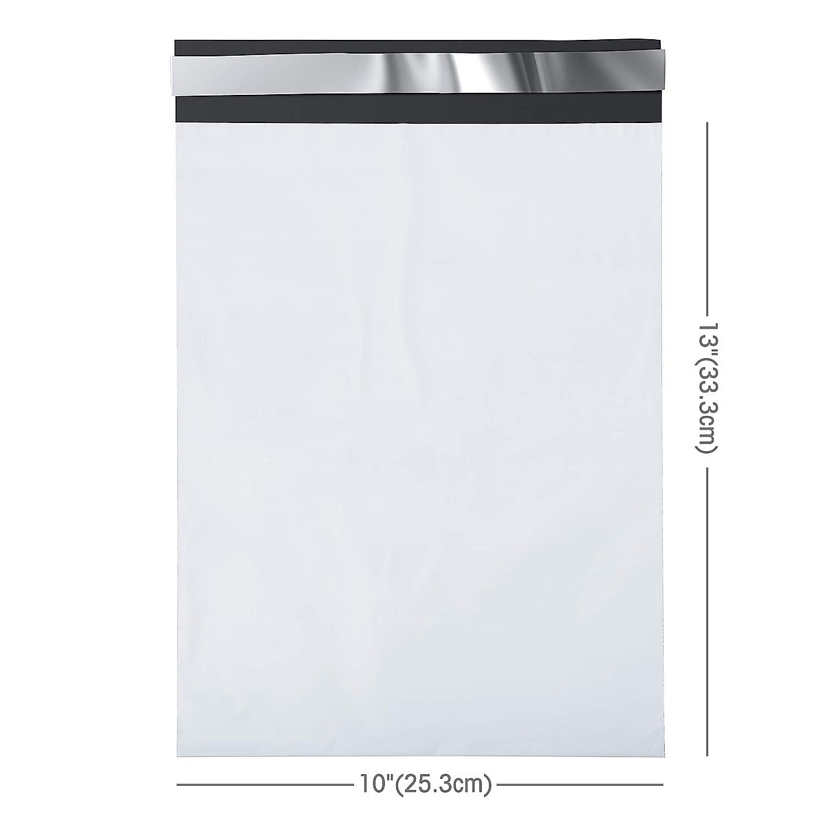 Fuxury 10x13 Inch 100 Pcs White Poly Mailers Shipping Envelopes, Self-Sealing Envelopes, Boutique Custom Bags, Enhanced Durability Multipurpose Envelopes, Keep Items Safe & Protected