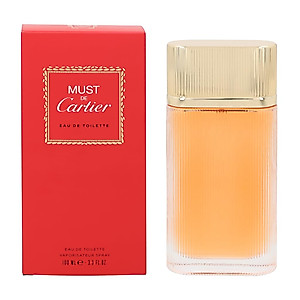 Cartier Must De Cartier Eau De Toilette Spray 3.3 Oz/ 100 Ml for Women By Cartier, 3.3 Fl Oz