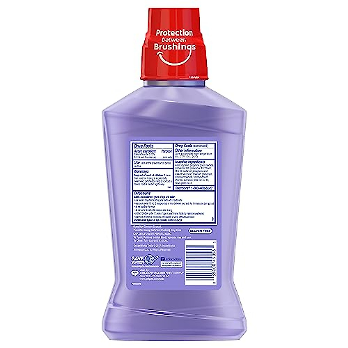 Colgate Kids Anticavity Mouthwash, Trolls, Bubble Fruit for Ages 6 and older - 500 mL, 16.9 fluid ounce (6 Pack)