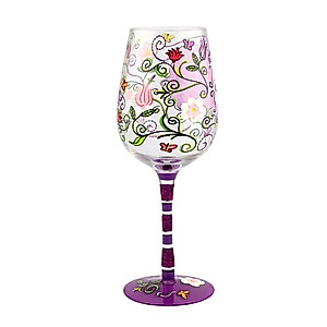 TOP SHELF TS-5061A “A Sister is a Friend Forever” Wine Glass – Hand-painted – Gift Ideas for Her Multicolor, 15oz