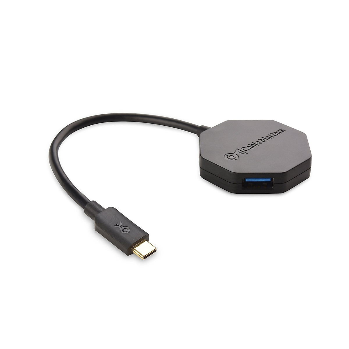 Cable Matters Ultra Mini 4 Port USB C Hub (USB-C Hub, USB 3.1 Hub, USB Type C Hub) - Thunderbolt 4 / USB4 / Thunderbolt 3 Port Compatible