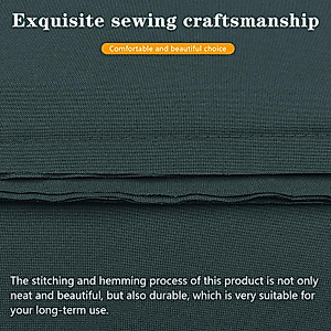 Bextile 14 Piece Outdoor Patio Cushion Covers Replacement, Outdoor Cushion Slipcovers, Water-Resistant Patio Furniture Cushion Covers with Zipper (Dark Grey)