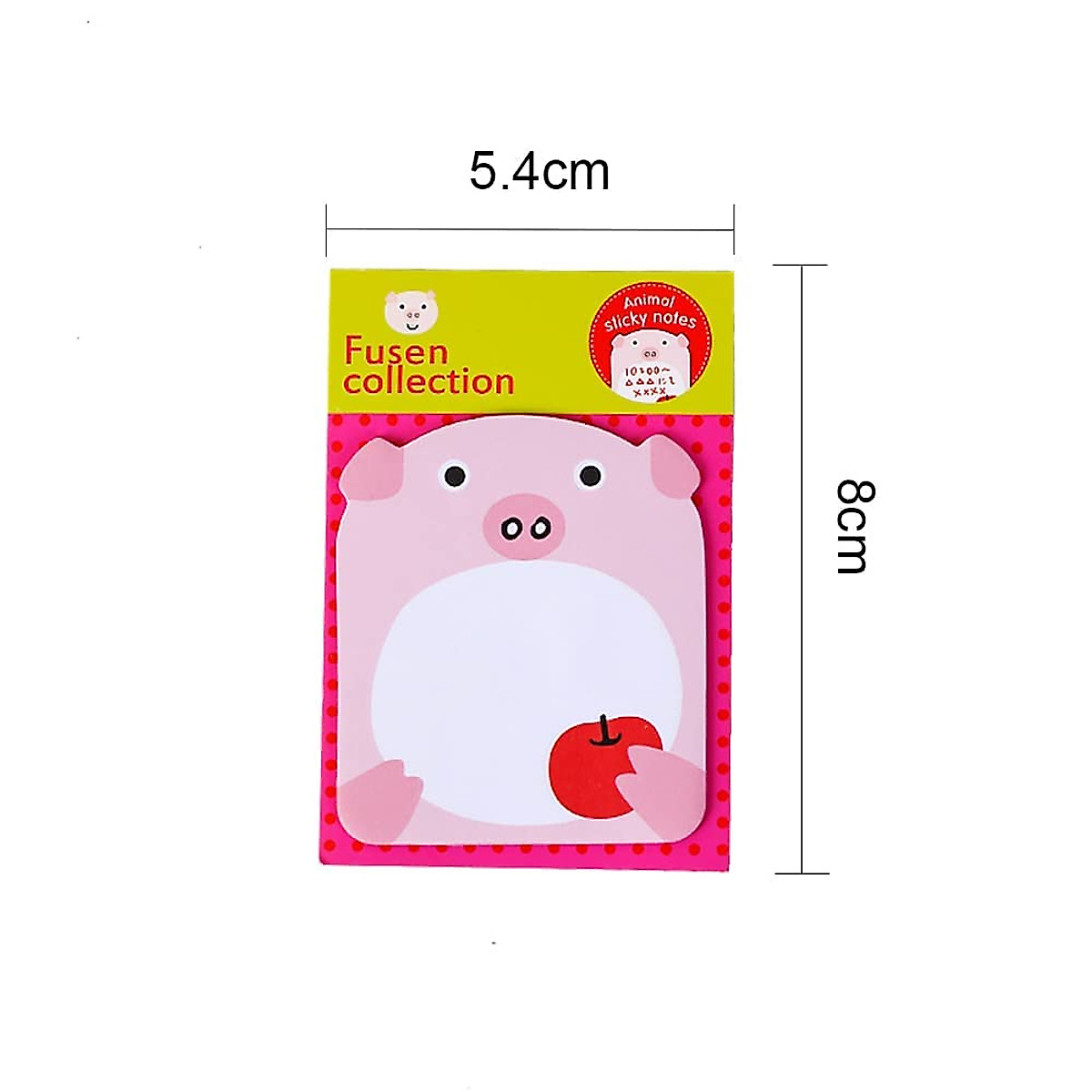 Sticky Notes, Self-Stick Removable Shaped Sticky Notes - 14 Pads - 100 Sheets 6 Pad Shaped Notes -20 Sheets 8 Pad Animal Notes(14 Pack)