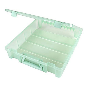 ArtBin 6955RJ Super Satchel 1-Compartment Box, Art & Craft Organizer, 1-Pack, Translucent Mint