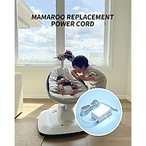 12V 3A for 4moms Mamaroo Power Cord Compatible with 4moms mamaRoo 2/4, for 2015 mamaRoo Infant Seat, Rockaroo Baby Swing Charger Cord