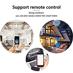 WiFi Light Switch, smart touch wall light switch, easy to install, App Remote Control Timer Switch，Voice Control，Set schedule timer，compatible with Amazon Alexa and Google Assistant