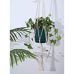 POTEY 053205 Ceramic Planter Pots - Glazed Modern Planters Flower Pot Indoor Bonsai Container with Drainage Holes & Saucer for Plants Aloe(5.1 + 4.2 Inch, Shiny Green, Set of 2, Plants Not Included)