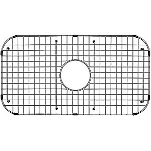 Serene Valley Sink Bottom Grid 27-1/2" x 14-1/4", Centered Drain with Corner Radius 3-1/2", NDG2814C